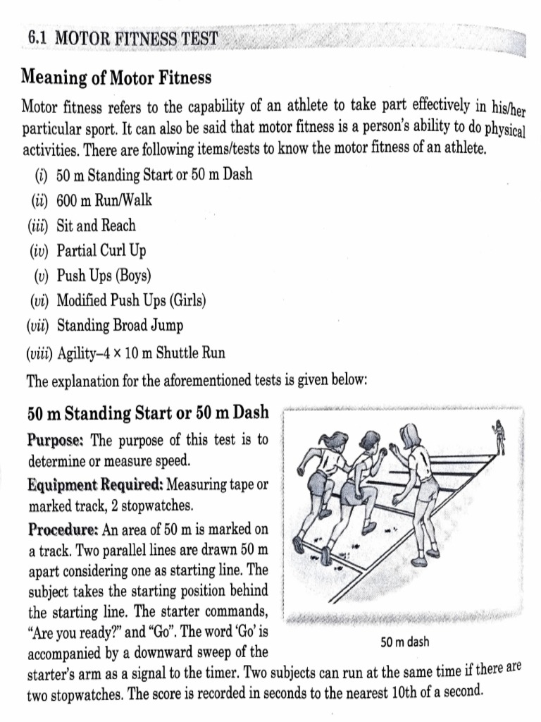 Motor Fitness Test | PDF | Flexibility (Anatomy) | Foot