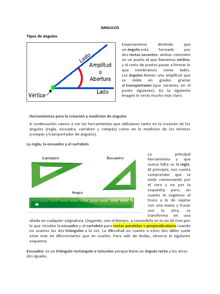 Angulos 1 | PDF | Ángulo | Perpendicular