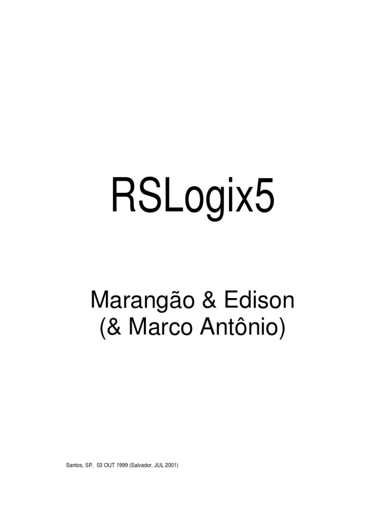 RSLogix 5 | PDF | Controlador lógico programável | Biblioteca (informática)