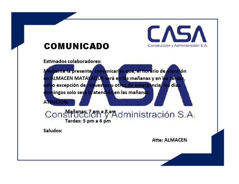 Formato para Comunicados | PDF