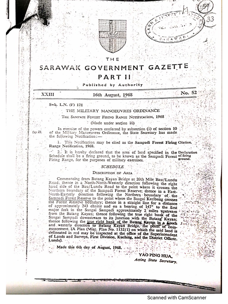 Sarawak Government Gazette | PDF