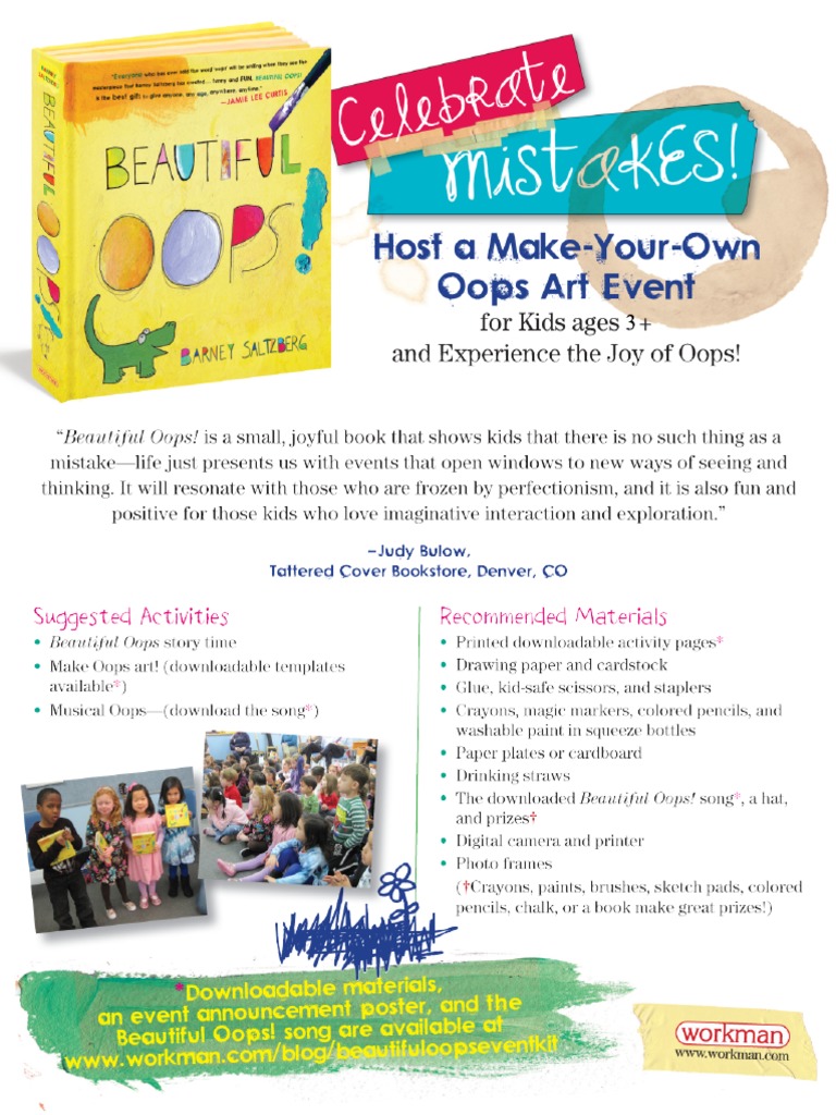 Beautiful Oops Event Kit | PDF | Home & Garden