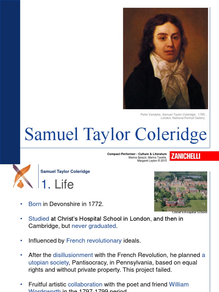 Samuel Taylor Coleridge | PDF | Samuel Taylor Coleridge | Poetry