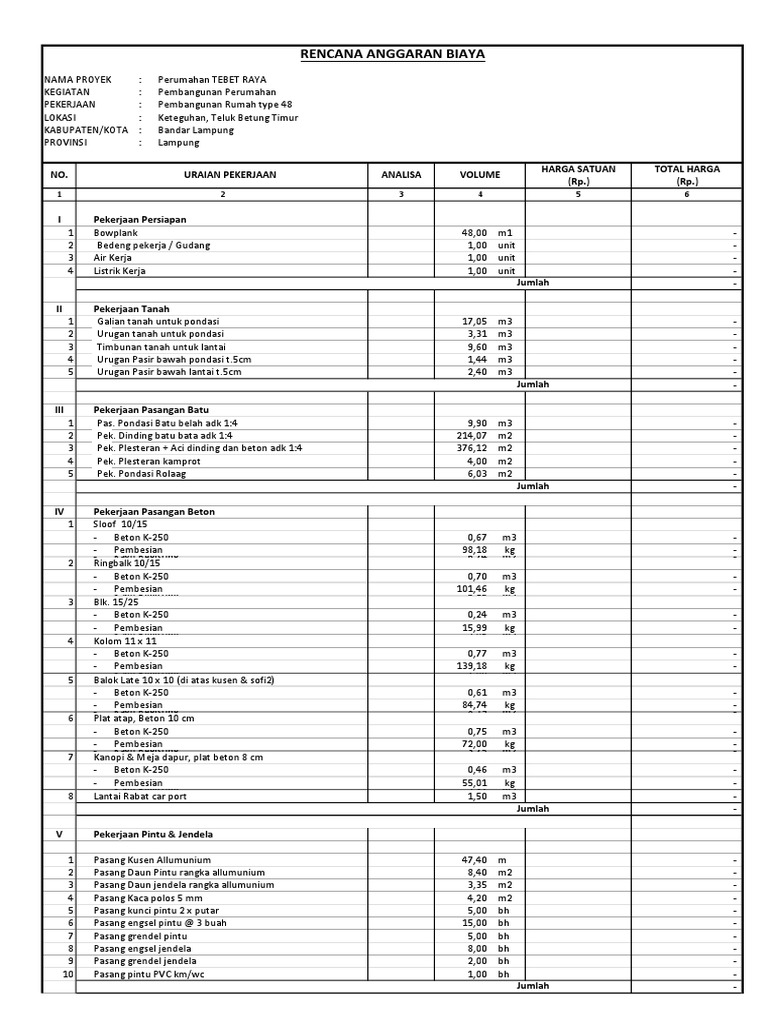 Boq Unit Type 48 | PDF