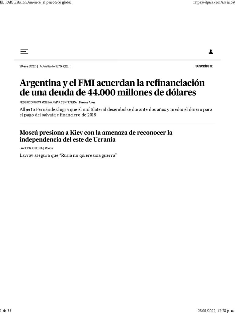 EL PAÍS Edición América El Periódico Global | PDF | México