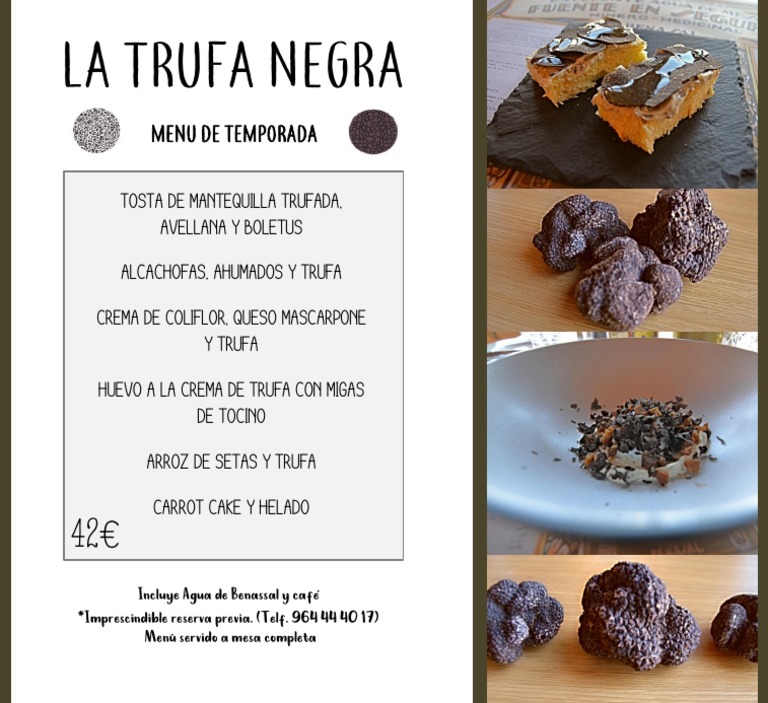 Menú Trufa | PDF
