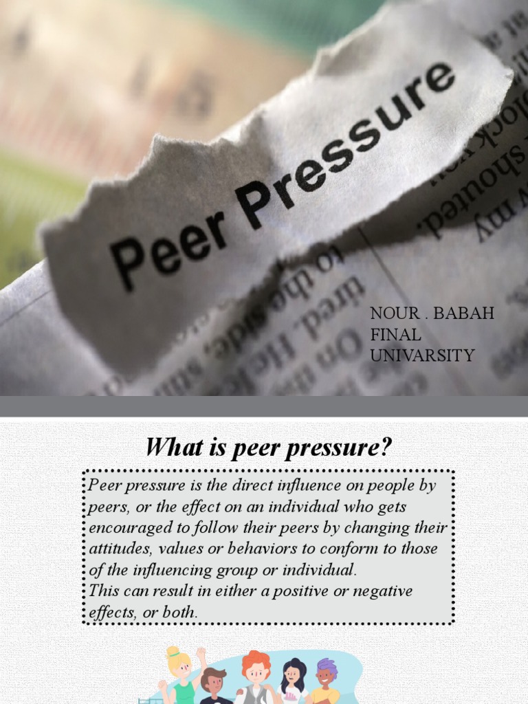 Peer Pressure | PDF | Social Media | Popular Culture & Media Studies
