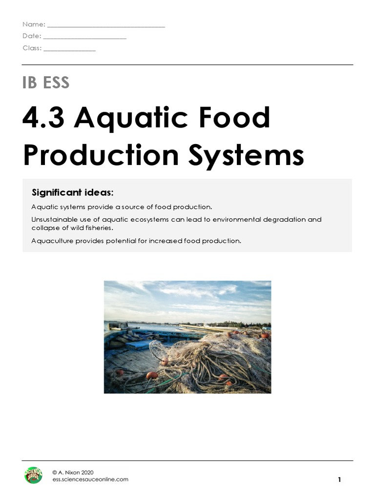 Sustainable Aquatic Food Systems | PDF | Aquaculture | Aquatic Ecosystem
