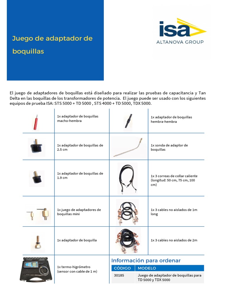 Bushing Tap Adapter - ES | PDF