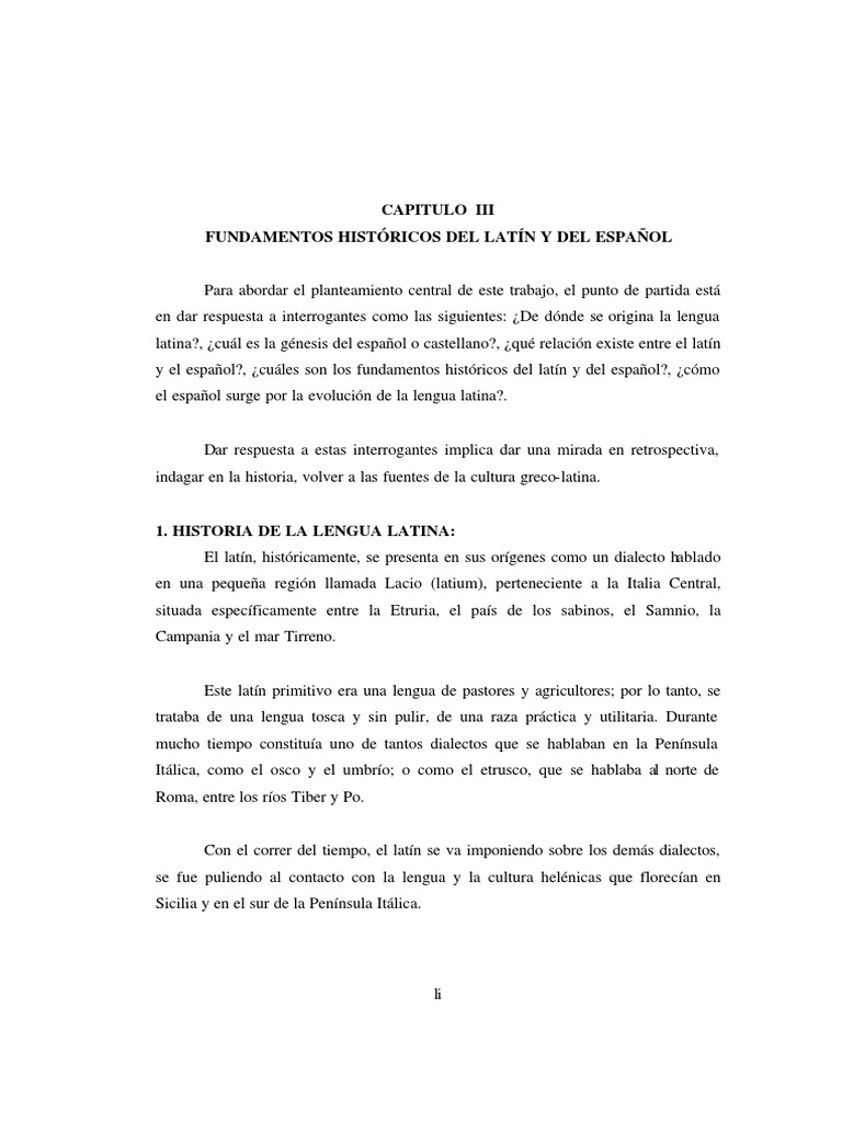 Orígenes y evolución del latín | PDF | latín | imperio Romano
