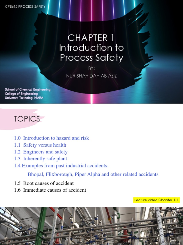1.1 Introduction To Process Safety | PDF | Hazards | Occupational ...