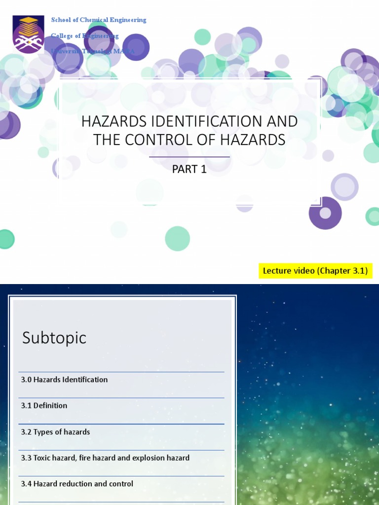 3.1 Hazard Idenitification | PDF | Hazards | Risk