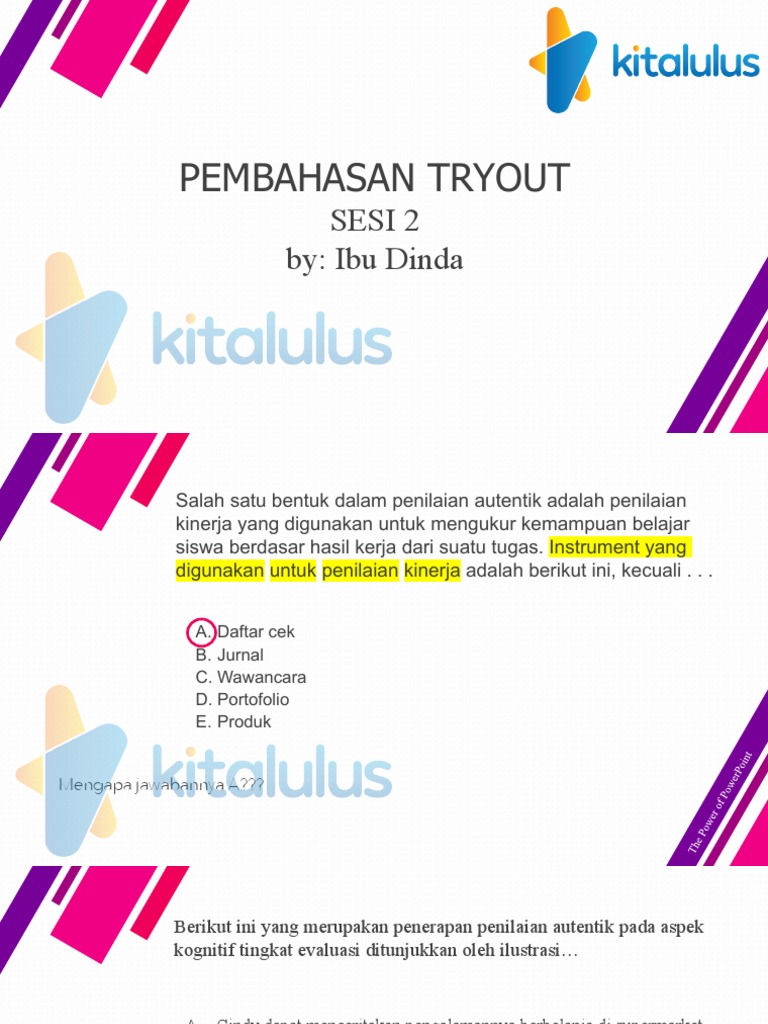 Penilaian Autentik dalam Pembelajaran Siswa | PDF