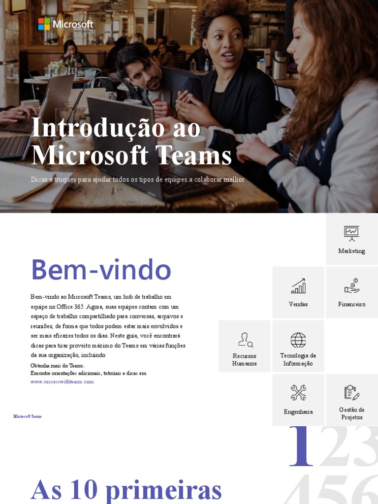 Microsoft Teams Guide - PT | Download grátis PDF | Gestão de recursos ...