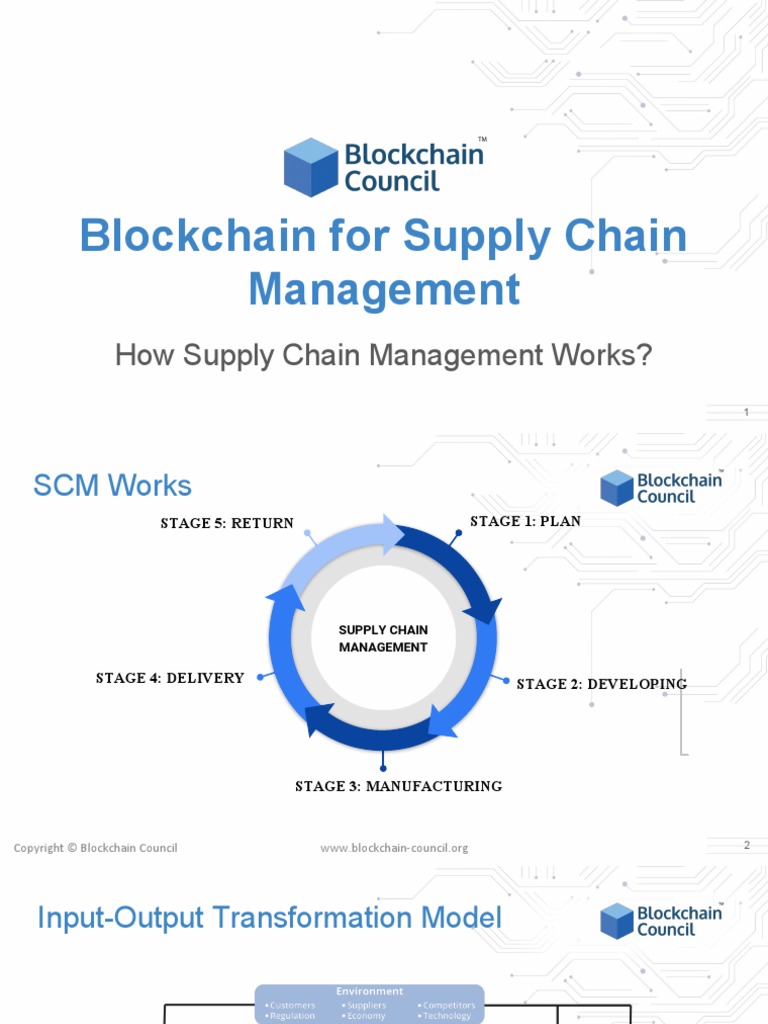 How Supply Chain Management Works | PDF