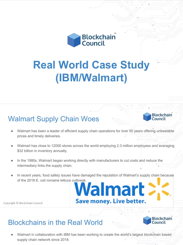 Real World Case Study (IBM - Walmart) | PDF | Supply Chain | Walmart