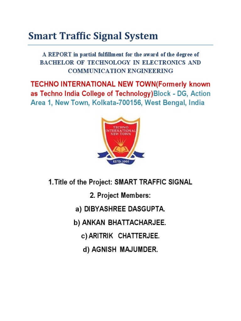 Smart Traffic Signal System | PDF | Light Emitting Diode | Traffic