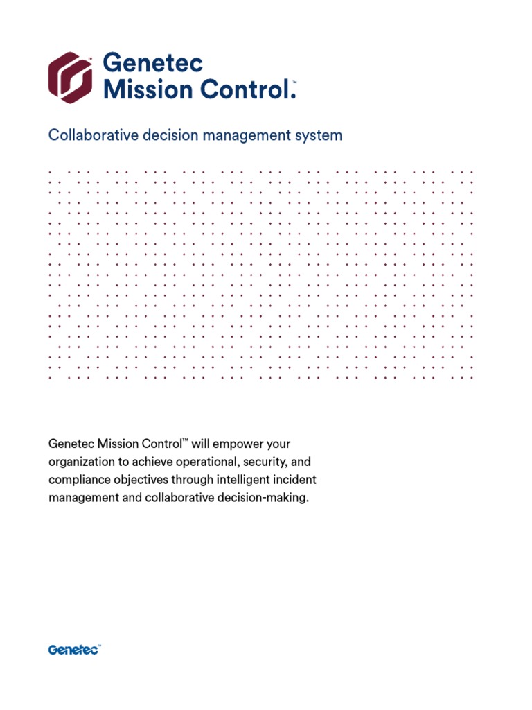 Genetec Mission Control Key Features and Benefits | PDF | Automation ...
