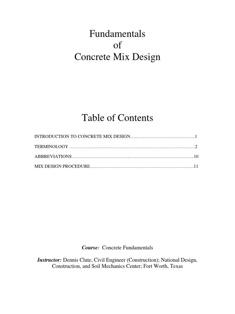 Concrete Mix Design | PDF | Porosity | Concrete