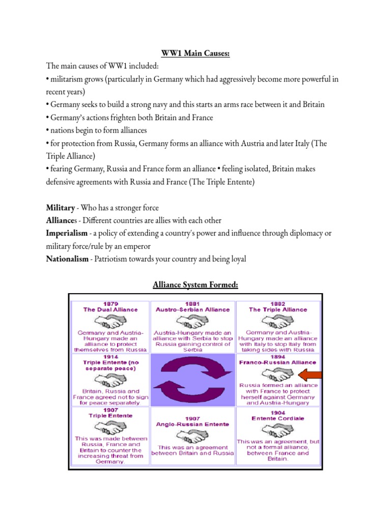 WW1 Study Guide | PDF | Austria Hungary | World War I