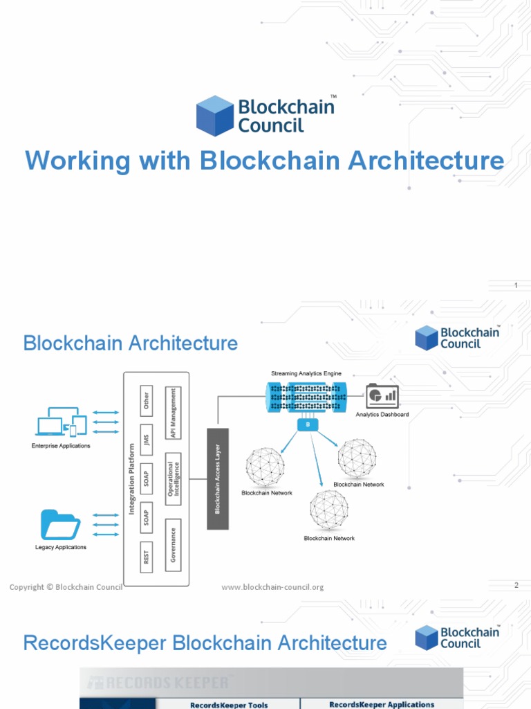 Understanding Blockchain Architecture | PDF