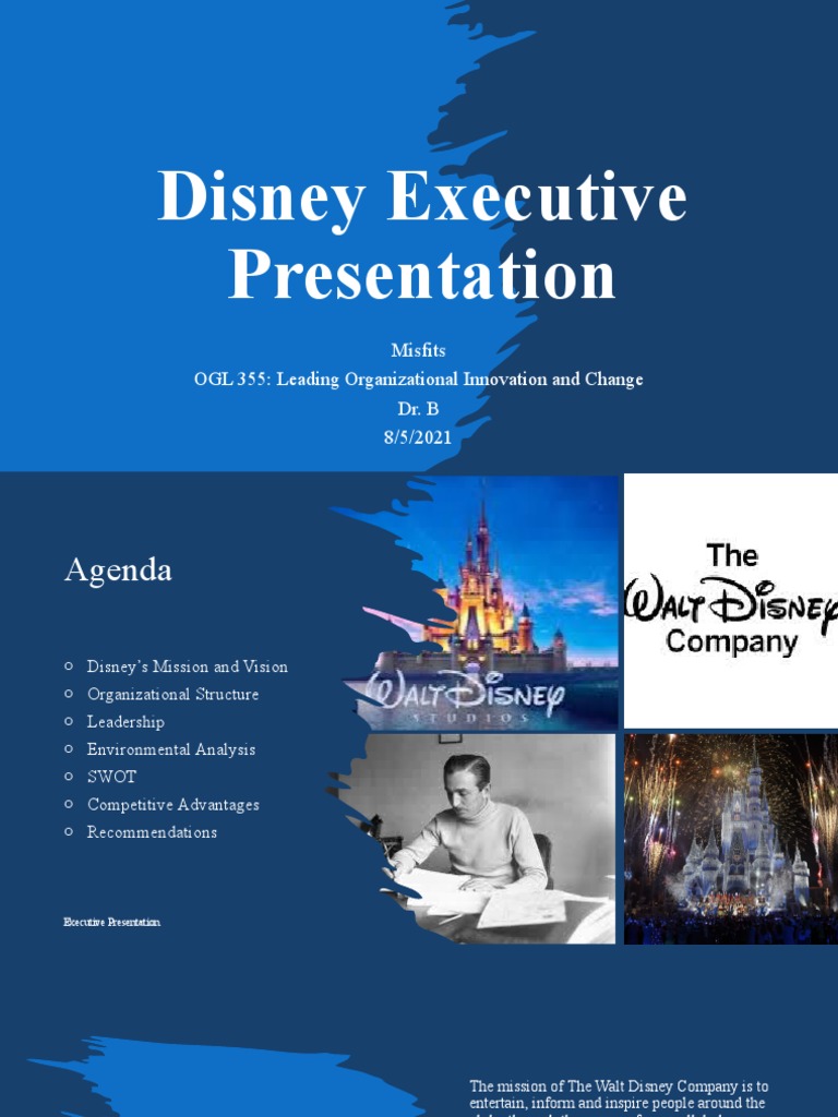 Disney's Mission, Vision, and Strategy | PDF | The Walt Disney Company ...