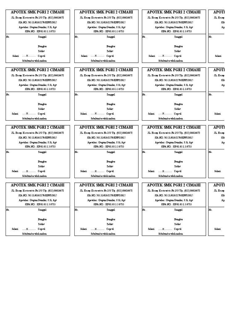 Rancangan Etiket | PDF