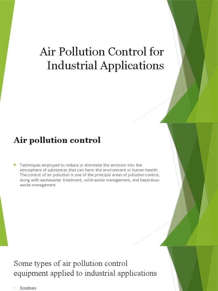 Air Pollution Control For Industrial Applications | PDF | Combustion ...