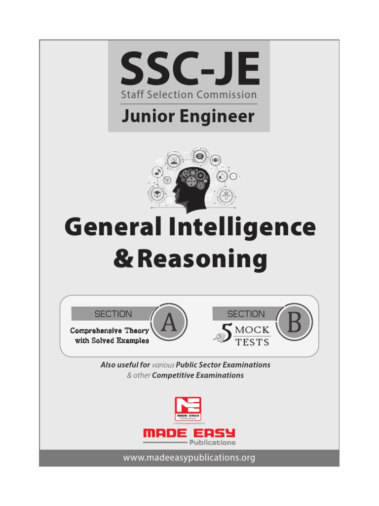 Ssc-Je: General Intelligence & Reasoning | PDF | Analogy | Test ...