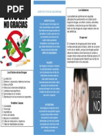 Triptico - DROGAS | PDF | Drogas | Cocaína