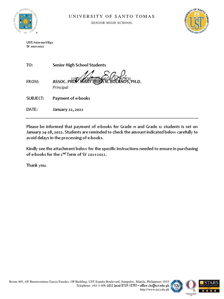 Senior High School Students: Principal | PDF | Payments | Banks