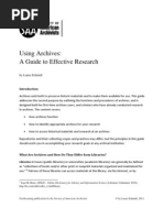 Types of Archives | PDF | Archive | Presidential Library