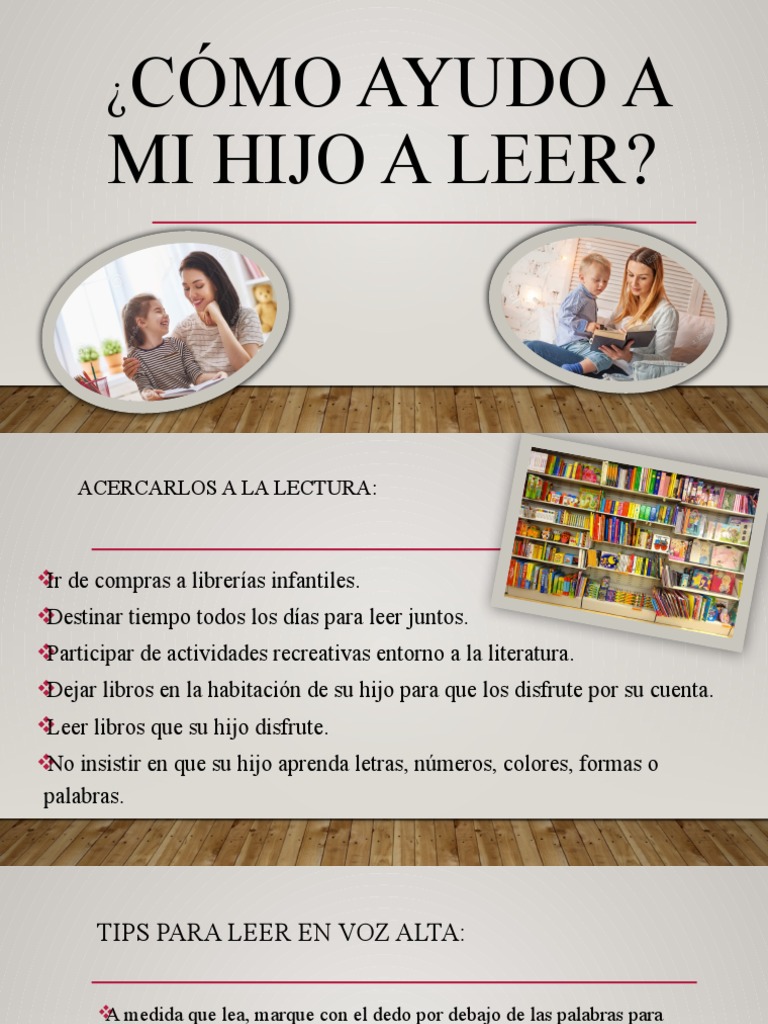 Cómo Ayudo A Mi Hijo A Leer | PDF | Artes del Lenguaje y Comunicación ...