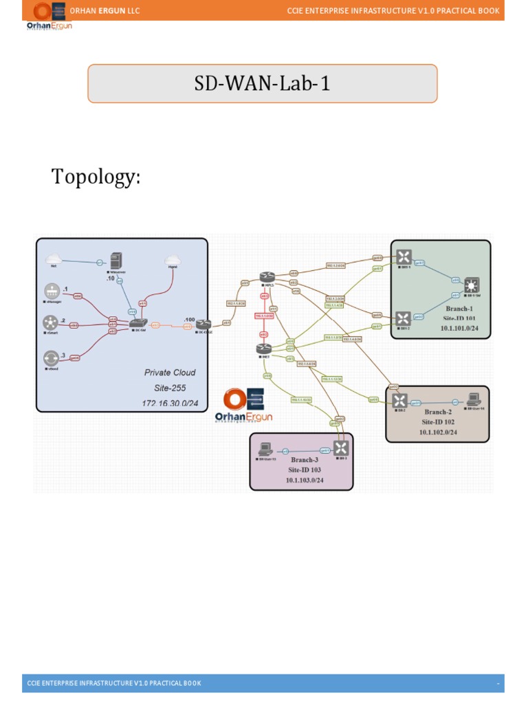 CCIE SD-WAN Lab 1 Workbook | PDF | Virtual Private Network | Computer Network