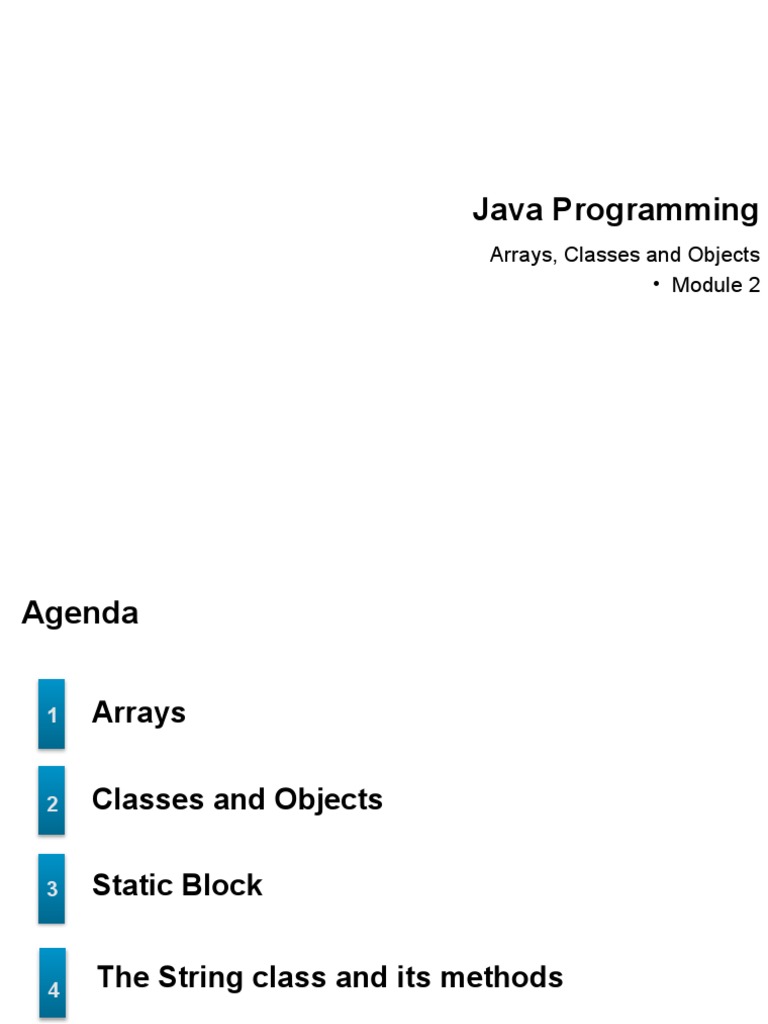 2arrays Classes And Objects Pdf Programming Constructor Object Oriented Programming