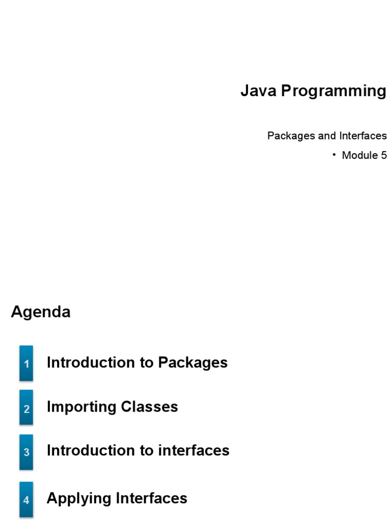 5packages And Interfaces Pdf Class Computer Programming Method Computer Programming