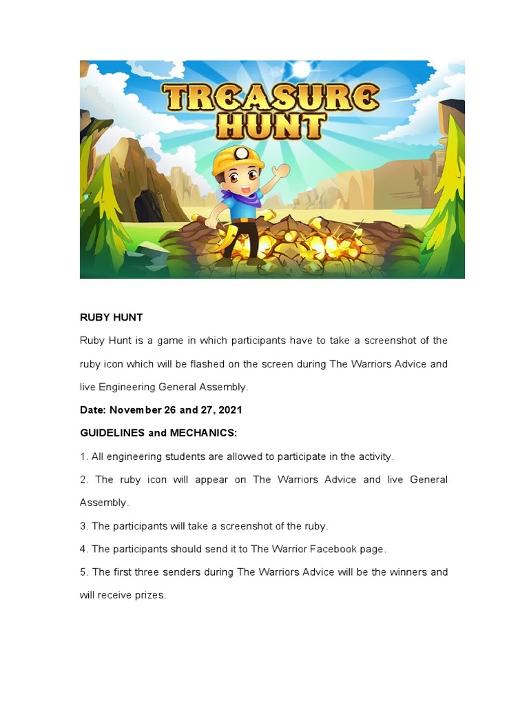 Ruby Hunt Guidelines | PDF