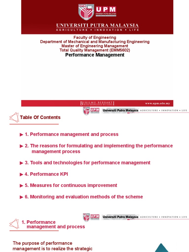 Performance Management in Engineering | PDF | Performance Management ...