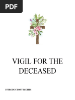 Prayer Vigil Service For The Deceased | PDF | Lord's Prayer | Mercy
