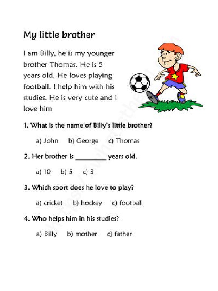 Football Reading Comprehension | PDF