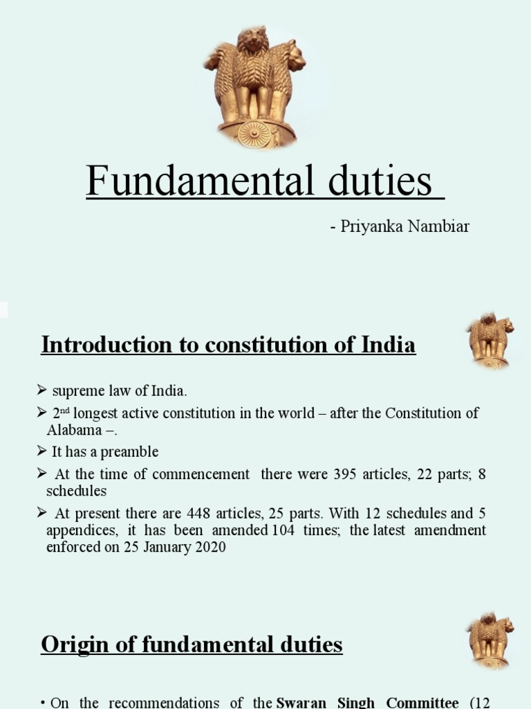 Fundamental Duties | PDF | Human Rights | Justice