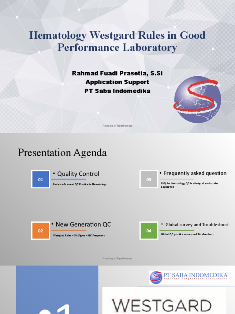 QC-7 Hematology Westgard Rules in Good Performance Laboratory | PDF ...