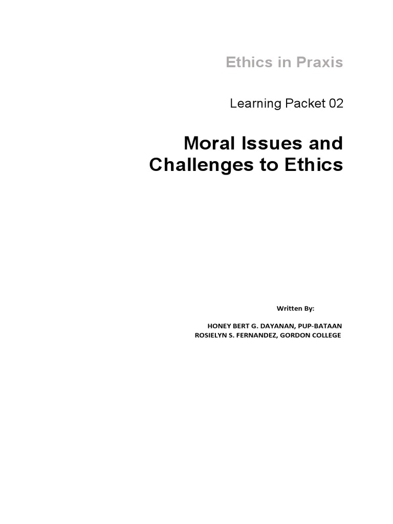 Moral Issues and Ethical Challenges | PDF | Abortion | Morality