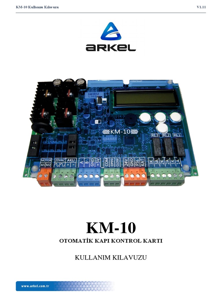 KM-10 Kullanım Kılavuzu.V111.tr | PDF