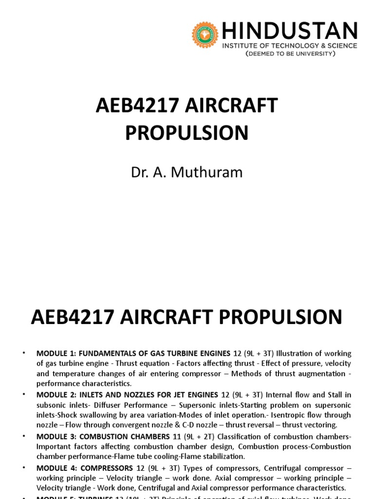 Aeb4217 Acp Module 1 - 20 01 22 - 5 | PDF | Nozzle | Jet Engine