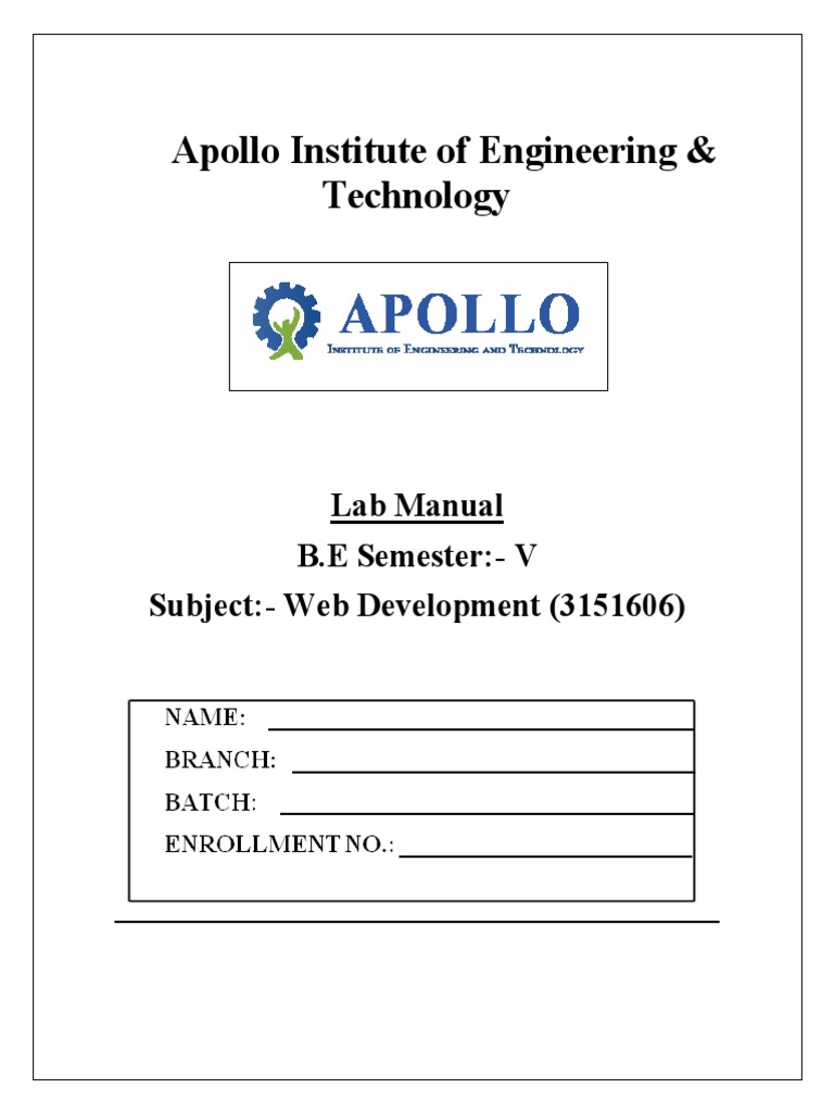 Final Lab Manual | PDF | World Wide Web | Internet & Web