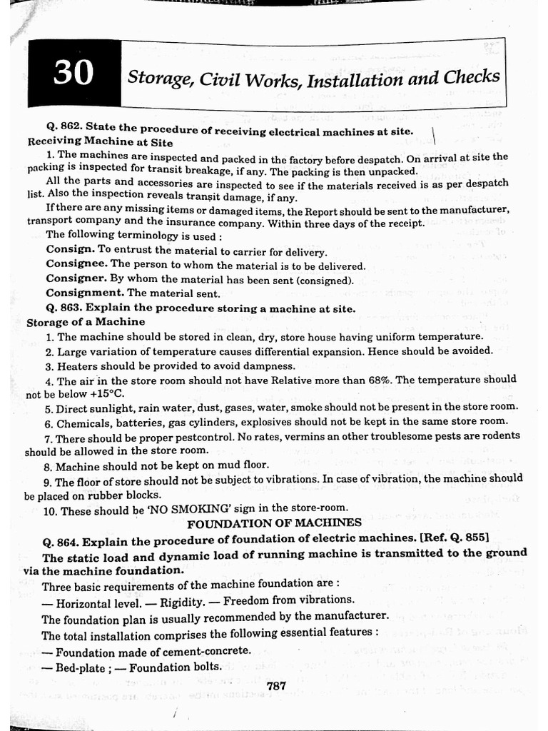 Installation Maintenance and Testing of Electrical Machines | PDF