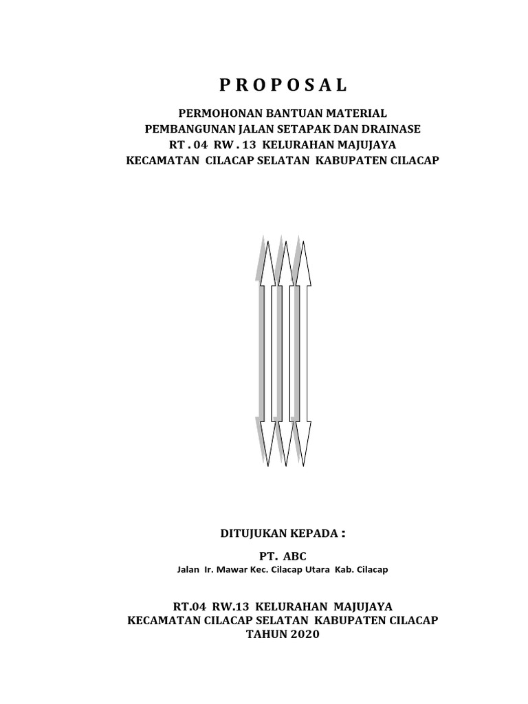 Proposal Bantuan Dana Pembuatan Jalan Setapak Pdf