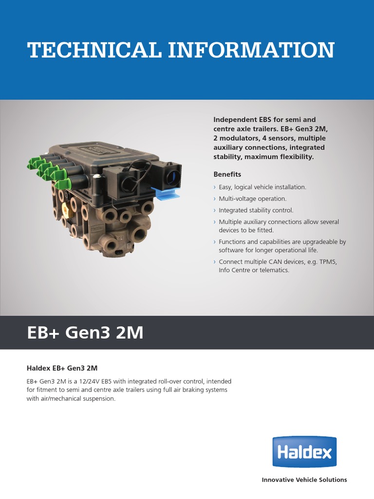 Ebs Gen 3 | PDF | Semi Trailer Truck | Vehicle Parts