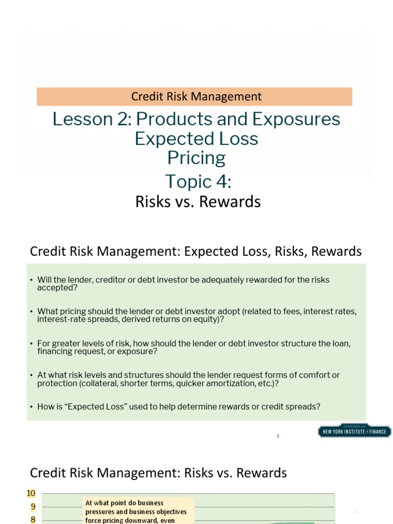 Credit Risk: Balancing Risks and Rewards | PDF | Finance & Money ...